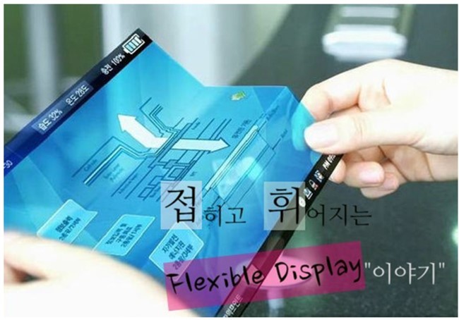 접히고 휘어지는 플렉서블 디스플레이와 전자종이 기술의 원리 네이버 블로그