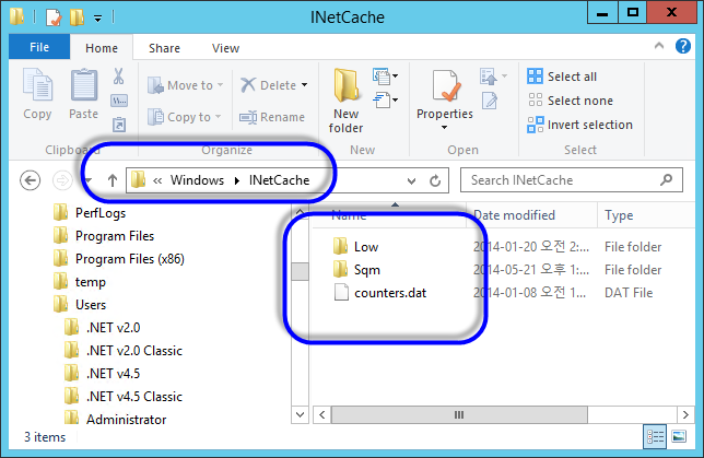 INetCache 폴더가 다르게 보이는 이유 : 네이버 블로그