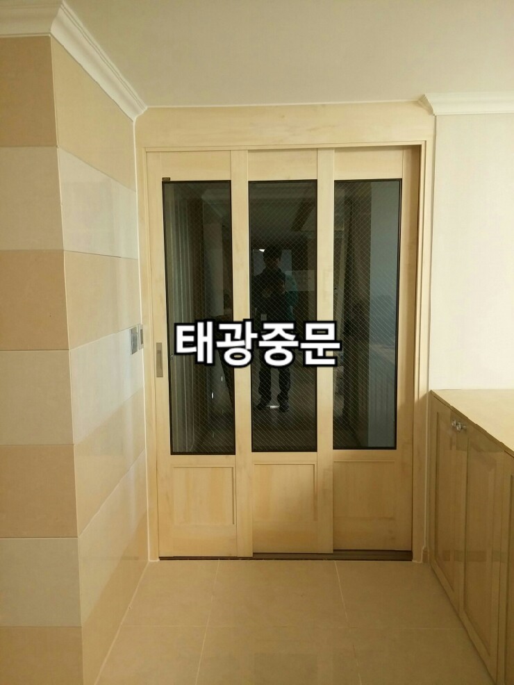 태광중문 아파트현관 3연동 슬라이딩도어 중문설치 네이버 블로그