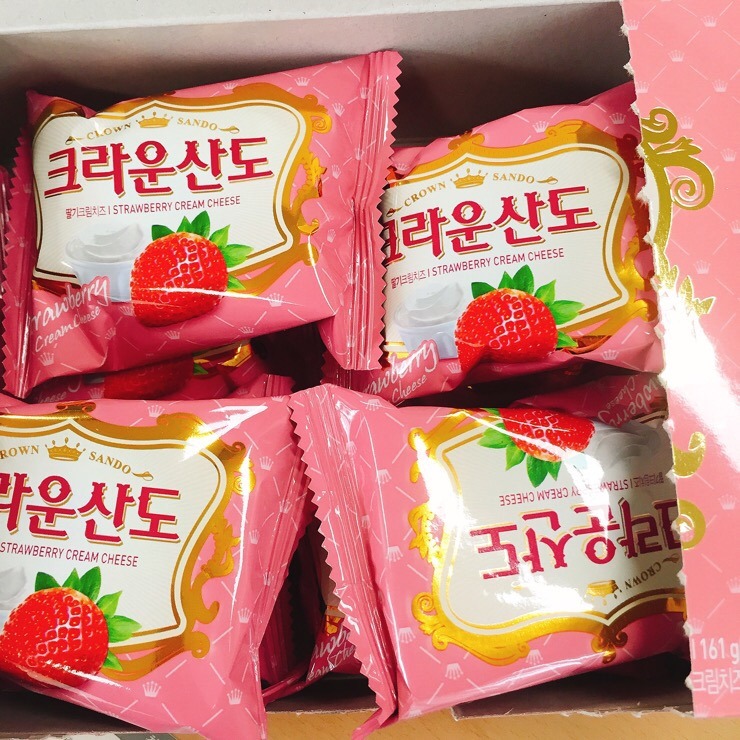 크라운산도 딸기칼로리 상큼♡ 네이버 블로그