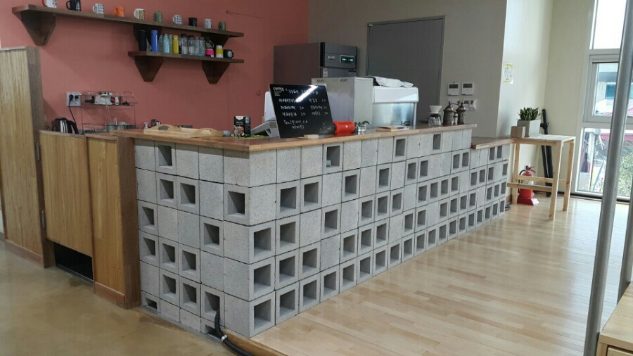 육지모래 사용한 디자인블럭 큐브블럭 제조 및 조적시공 칸막이 테이블 담장블록 성산세라믹 And 성산벽돌 네이버 블로그