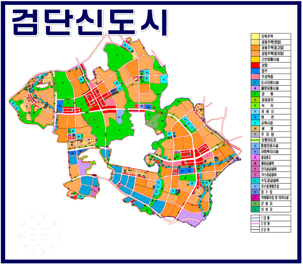 인천 검단신도시 검단지구 택지개발사업 개요 →블럭별 아파트 세대수 정보 네이버 블로그