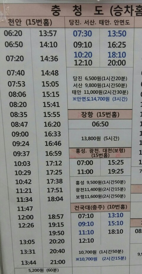 성남분당시외버스터미널종합버스 시간표 네이버 블로그